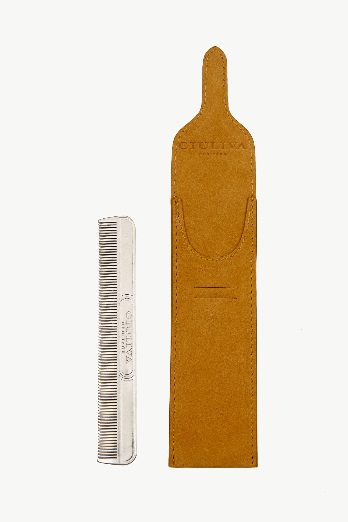 Comb in Brass with Suede Case – Giuliva Heritage